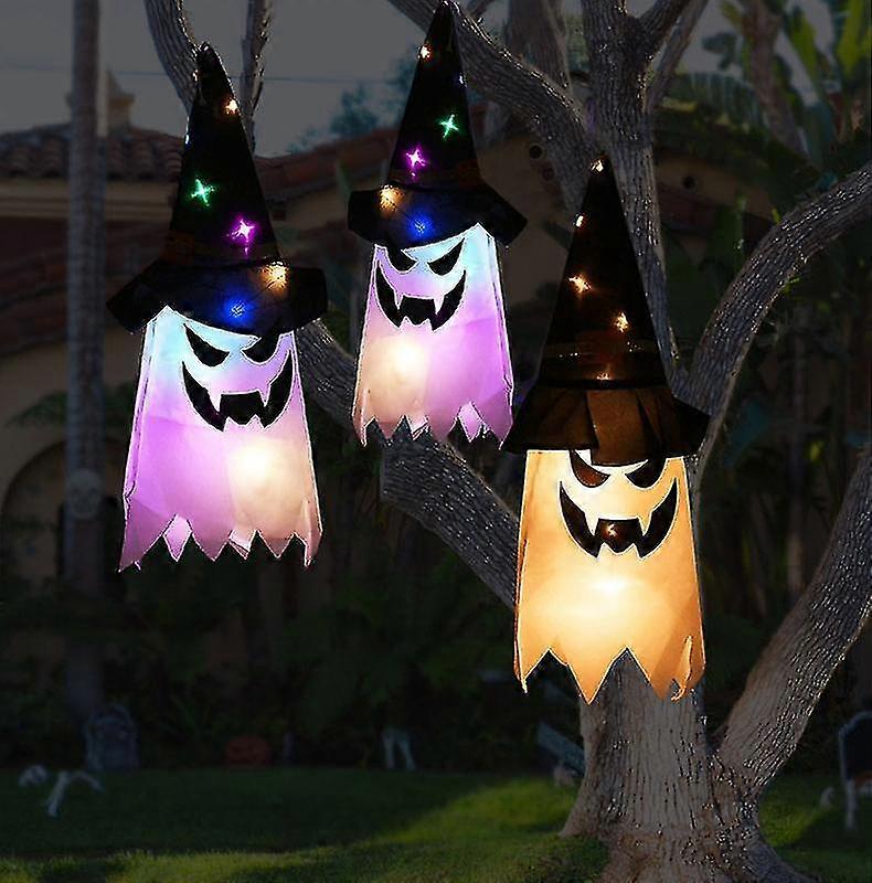Hanging Ghost Led Lights Set Halloween Decoration Ghost Led Lights ...