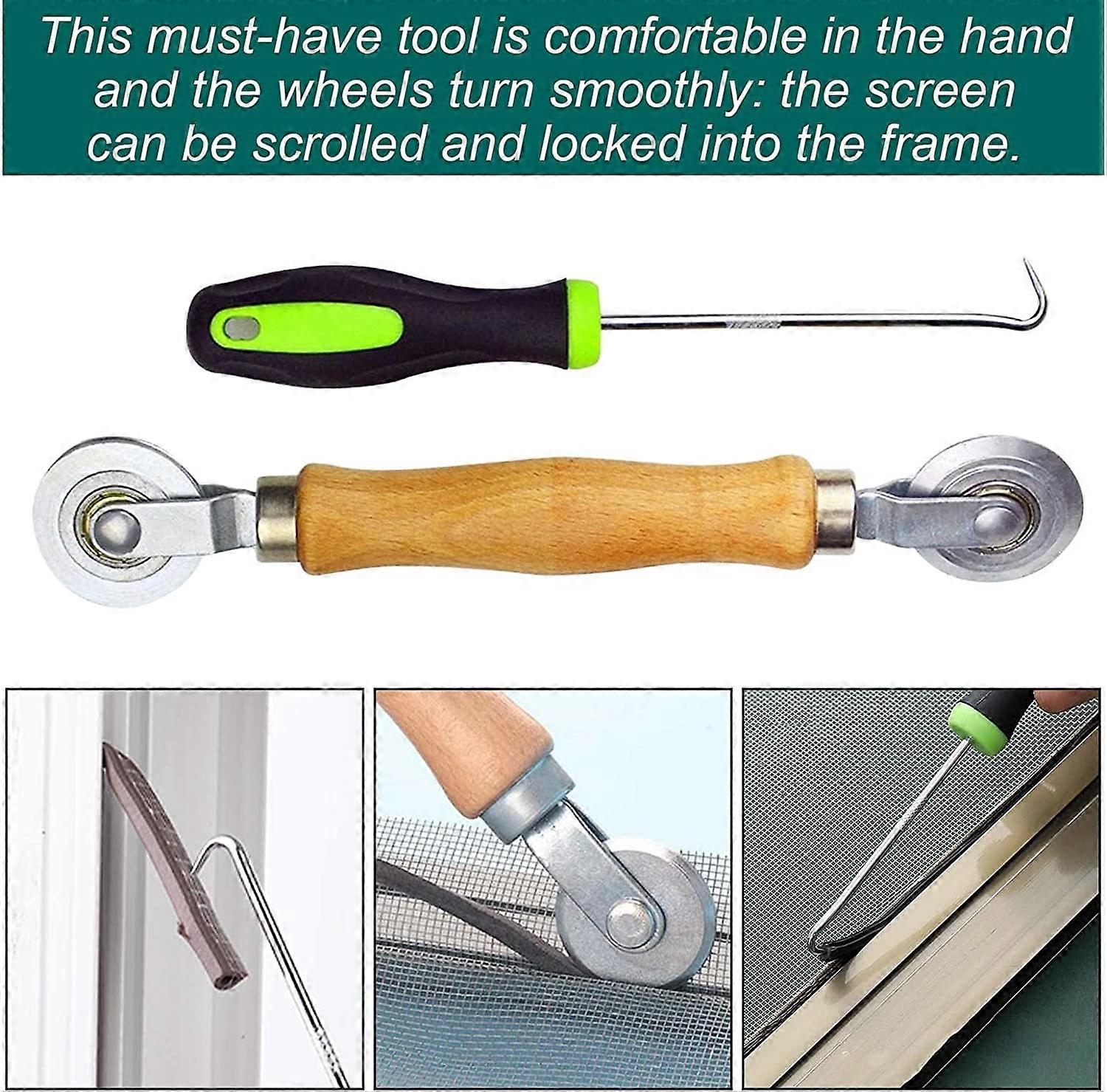 Piping Tool with Wooden Handle and Steel Wheel Tool Retractable Roller ...