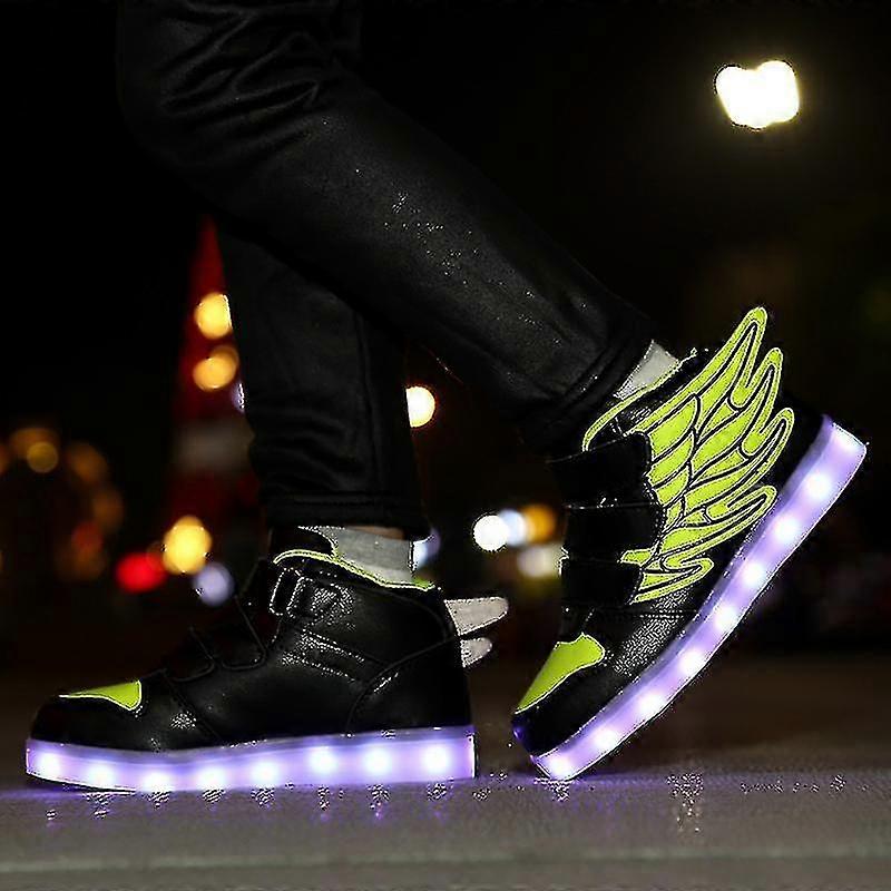 Led Light Up Sneaker With Wing Usb Rechargeable Flashing Sneakers Led ...