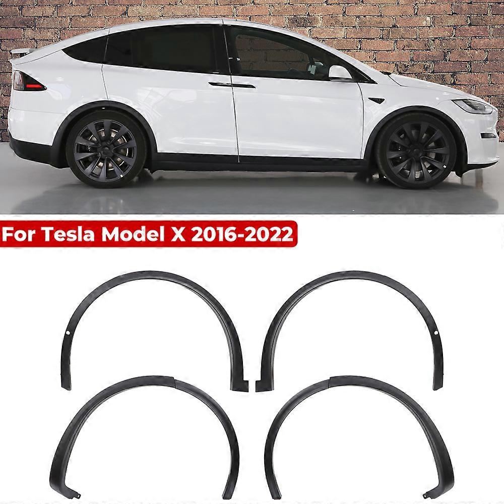 Car Front Rear Wheel Eyebrow Arch For Tesla Model X 2022 2023 2024 ...