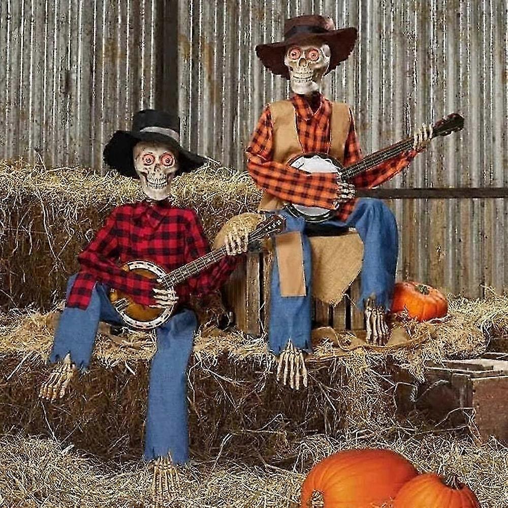 New Halloween Animated Banjo Skeletons Horror Night Gifts-funny ...