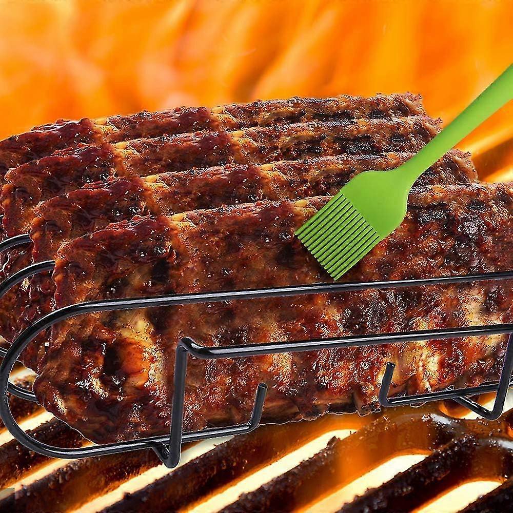 Rib Racks For Smo,less Grill D Bbq Rib H,holds 4 Rib For Grilling,1 Pcs ...