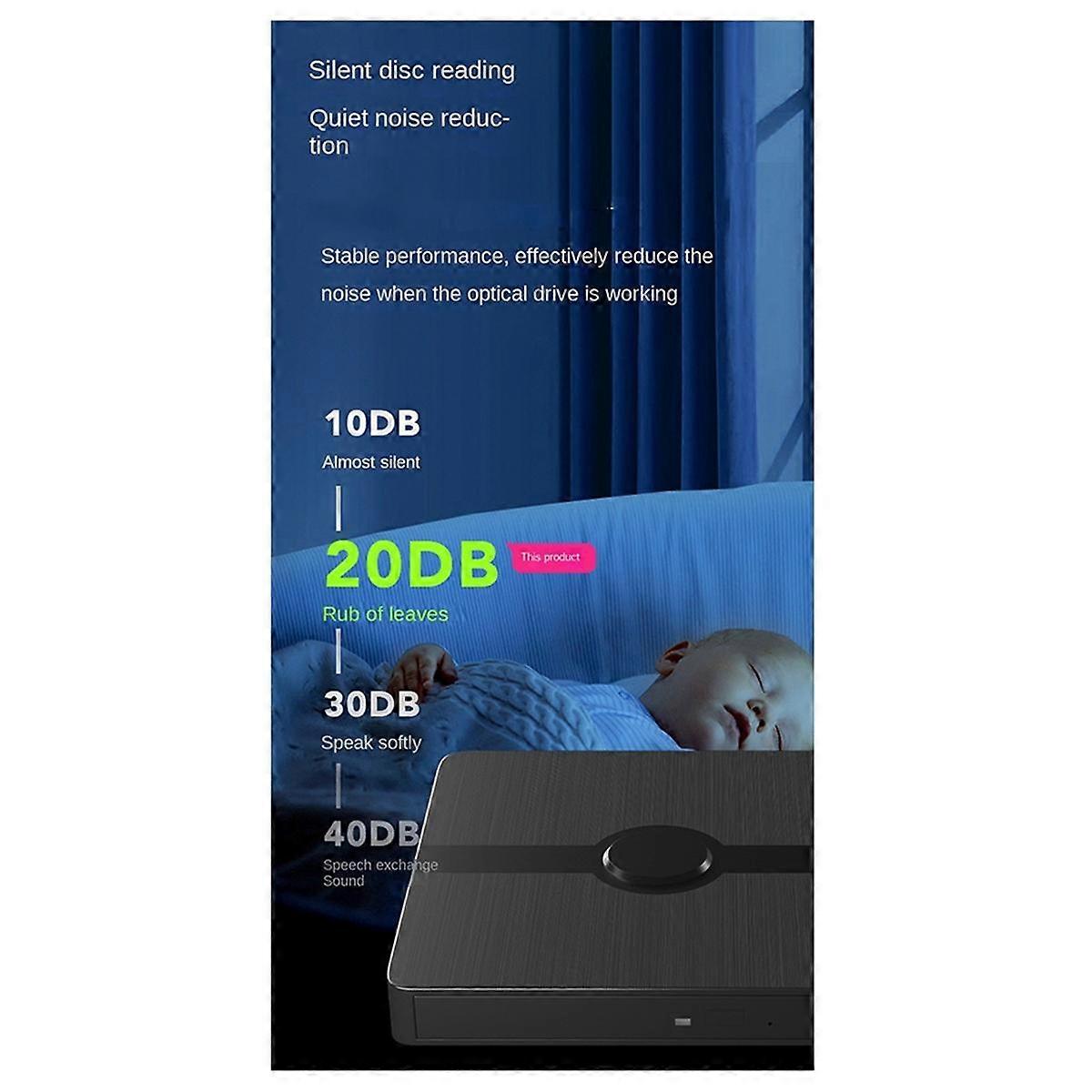 External Blu-Ray DVD Drive USB 3.0 Portable Optical Drives CD DVD ...