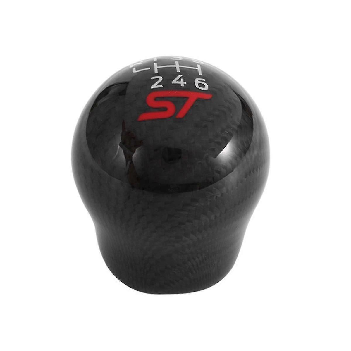 6 Speed Car Racing ST Carbon Fiber Gear Shift Knob for Focus ST Fiesta ...