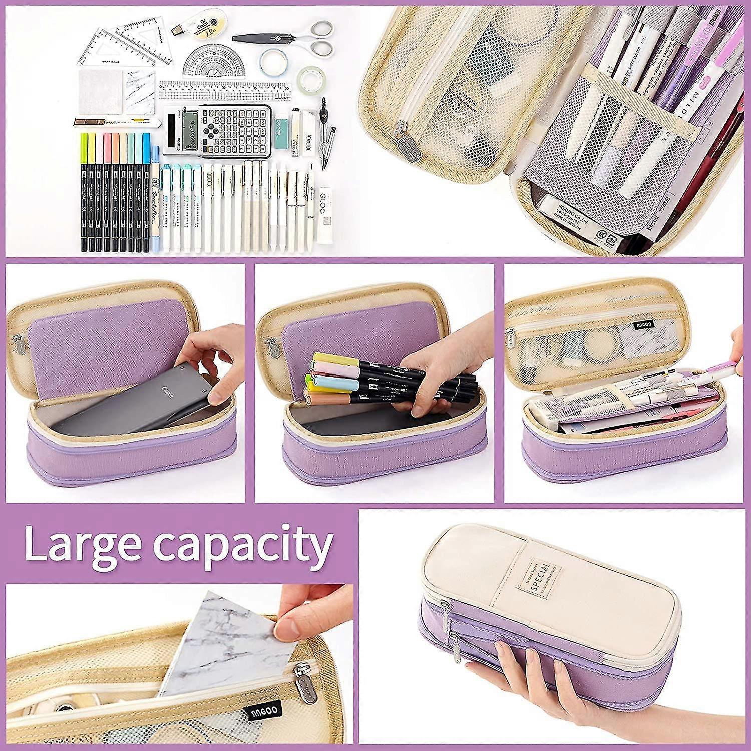 Big Capacity Pencil Pen Case Office College School Large Storage High ...