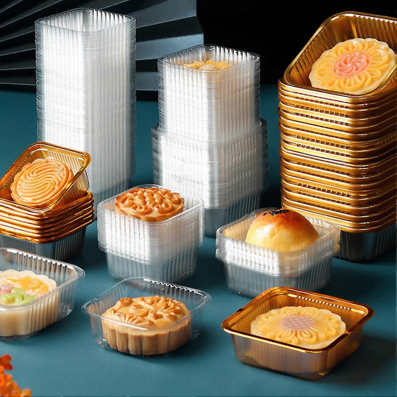 100pcs Various Sizes Food Grade Moon Cake Trays Waterproof Thick ...