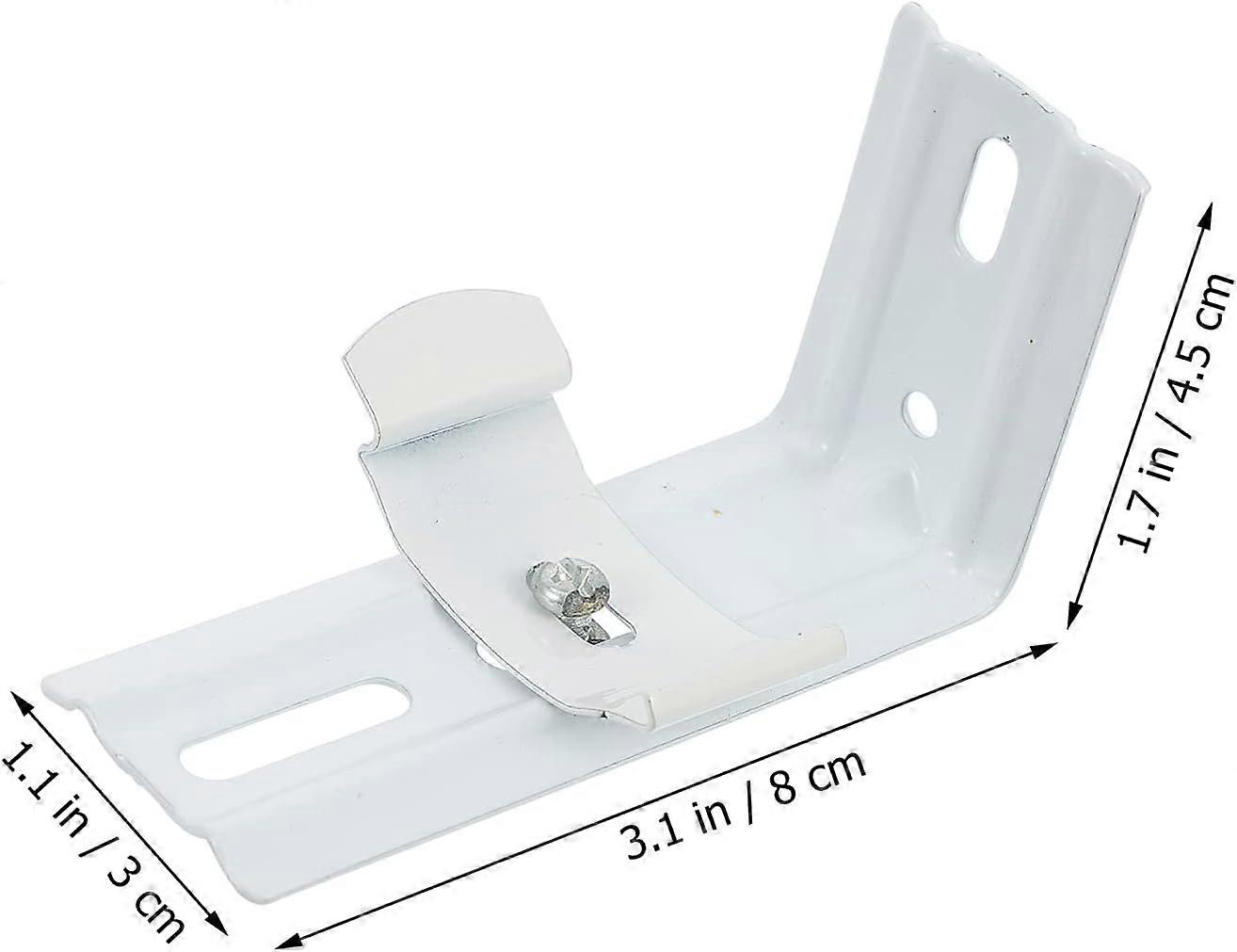 4Pcs Vertical Blinds L- Shaped Brackets Blinds Curtain Track Mounting ...