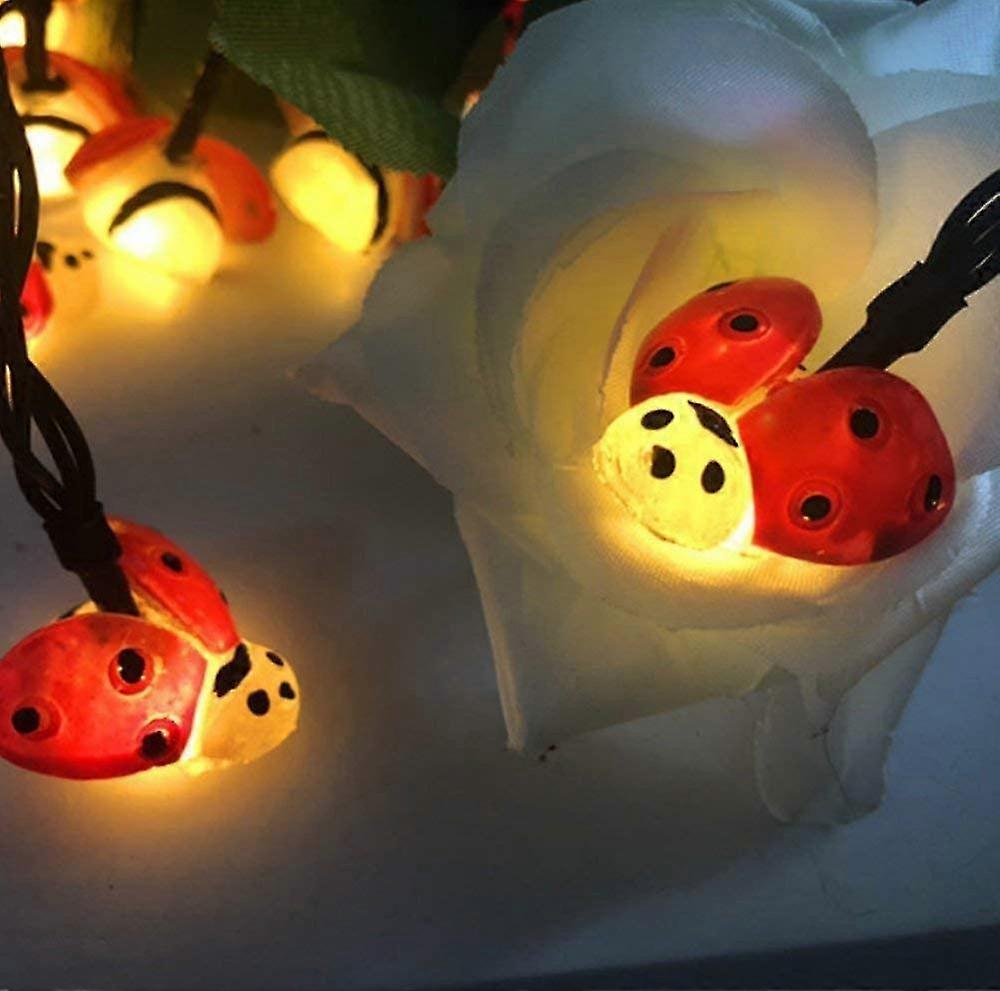 Solar Garden String Lights, Solar Ladybird String Light Beetle String ...