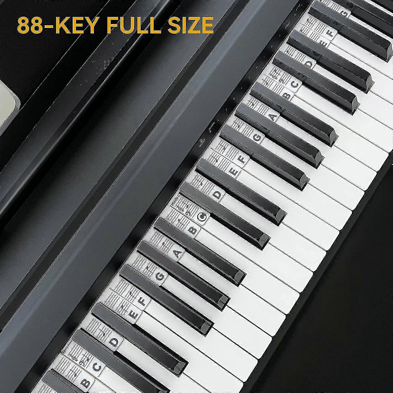 Piano Notes Guide For Beginner, Removable Piano Keyboard Note Labels ...