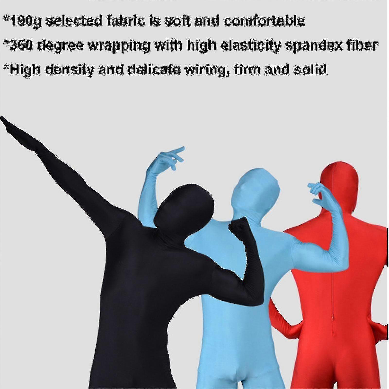 Party Costume Invisible Morph Suit Adult Mens Womens Full Body Spandex ...