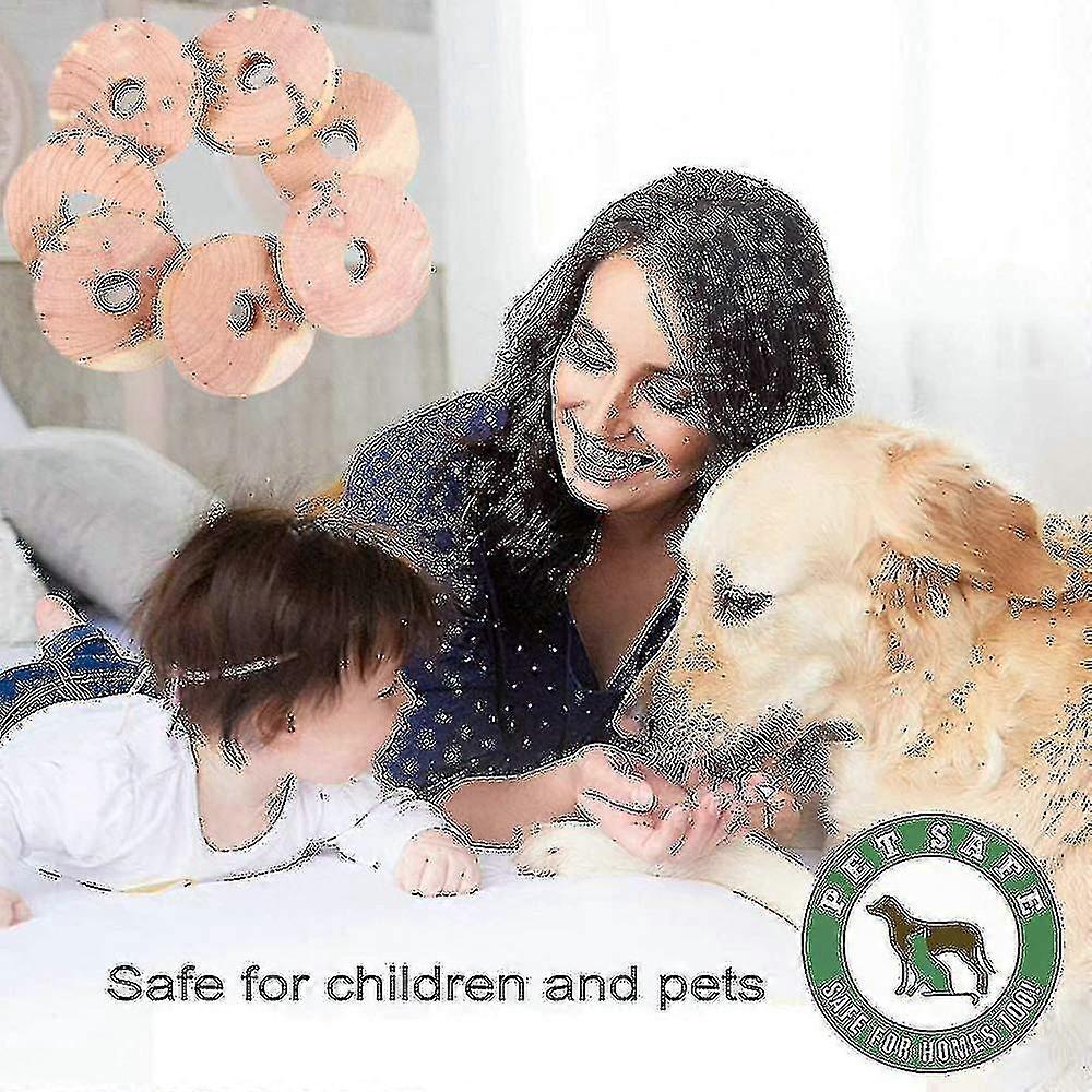 50 Pack Cedar Wood Moth Repellent, 100% Natural Anti Moth Repellent ...