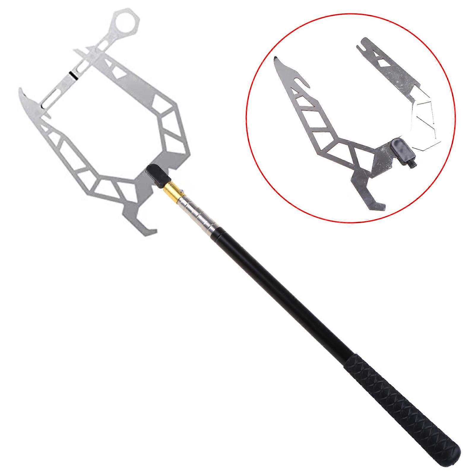 Multi-Purpose Dock Hook Telescopic Boat Hook and Rope for Boat Easy ...