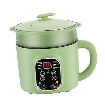 Green Electric Hot Pot with Steam Box Small Power Hot Pot Smart Cooker ...