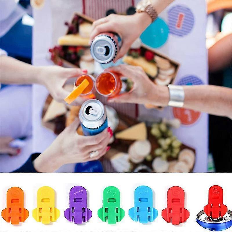 6 Pack Manual Easy Can Opener Colorful Soda Beer Can Opener & Beverage ...