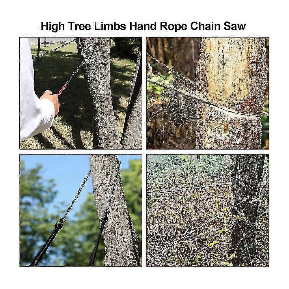 High Limb Rope Saw, 53 Inch Rope Saw for Tree Limb,Teeth on Both Sides Rope Saw Tree Saw High ...