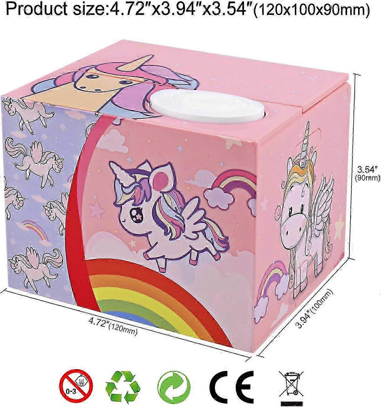 Unicorn Money Bank for Girls, Automatic Saving Money Box for Kids Girls ...