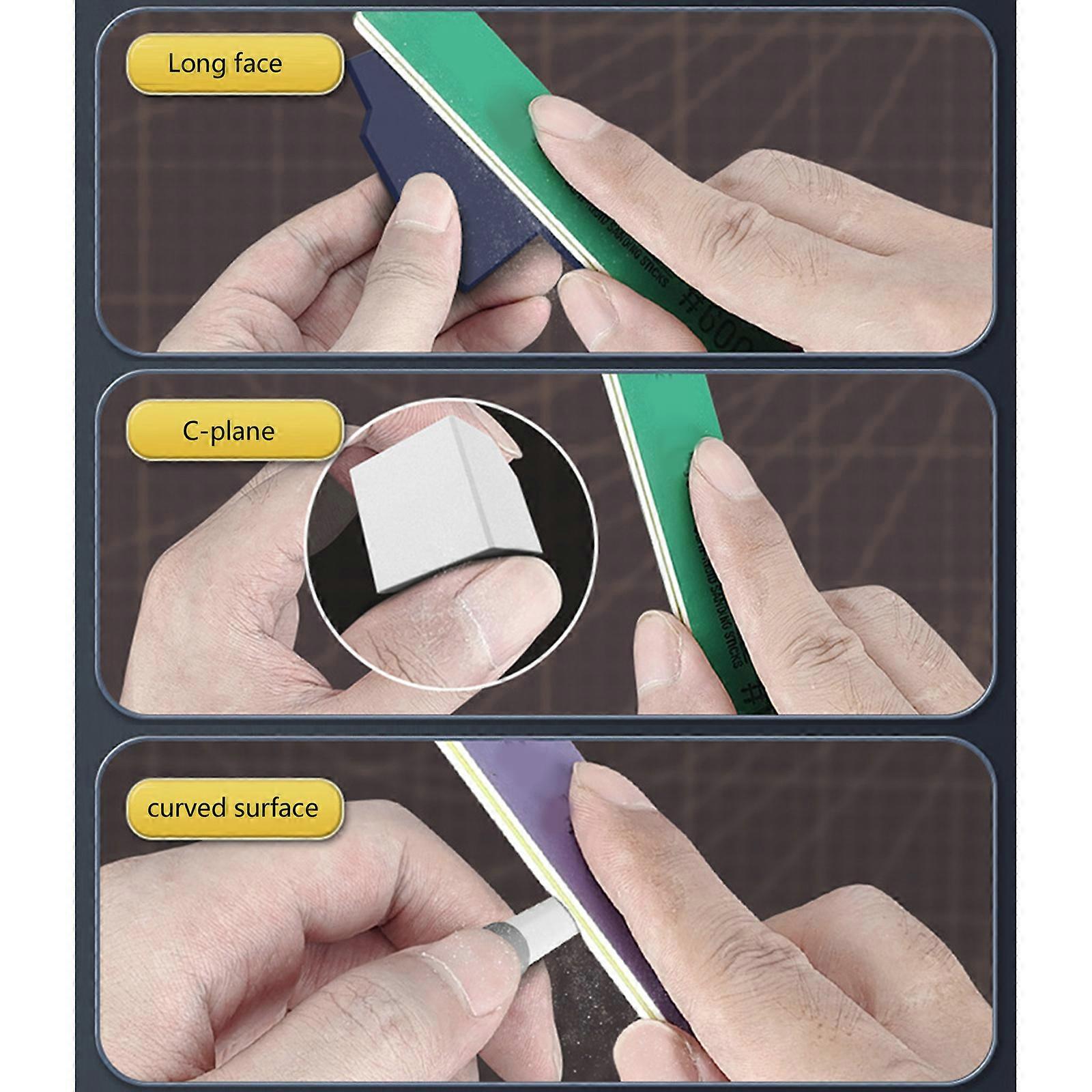 3Pcs Sanding Sticks for Plastic Models Polishing Stick Assorted Metal ...