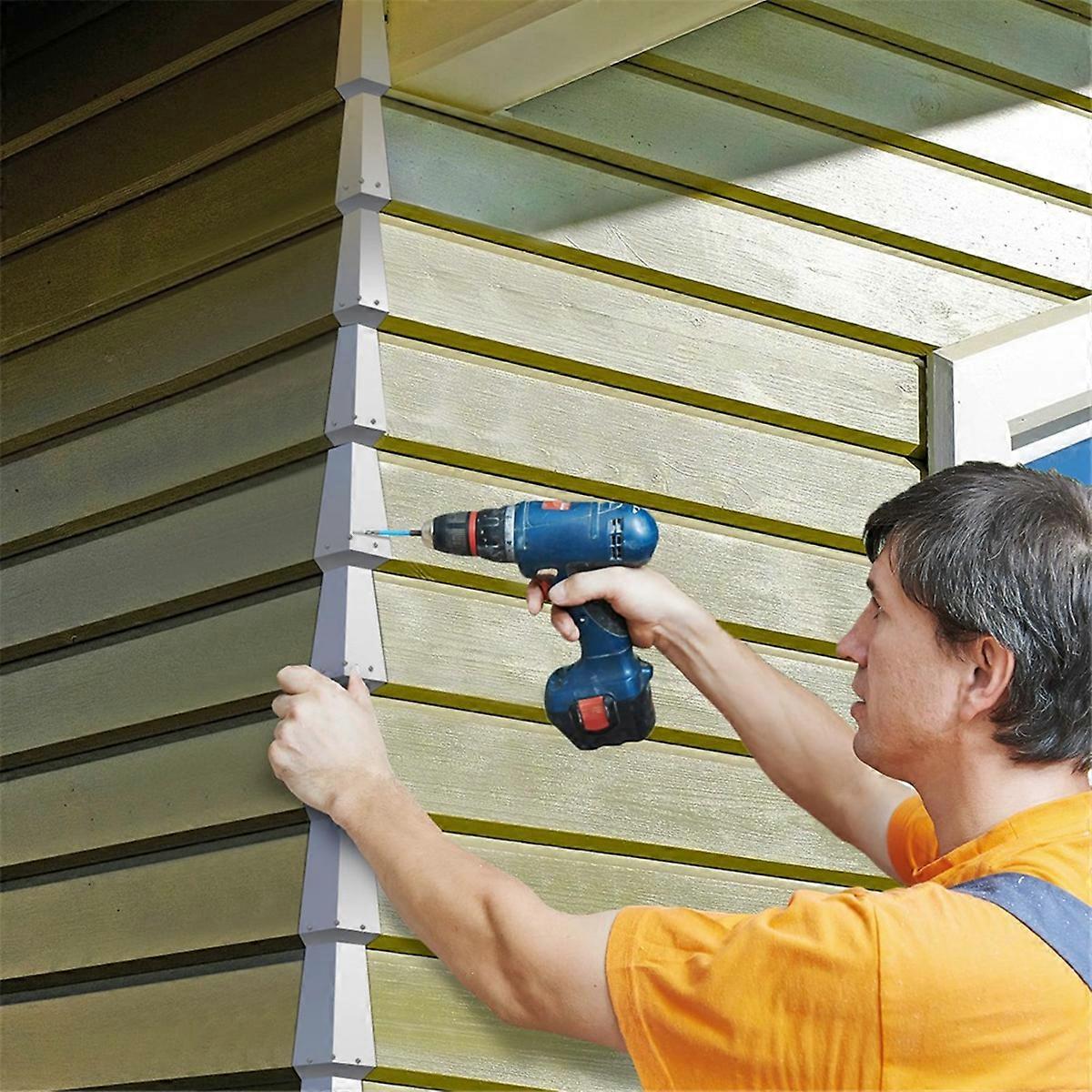 Aluminum Outside Siding Corner Silver-White Siding Corner Caps Smooth ...