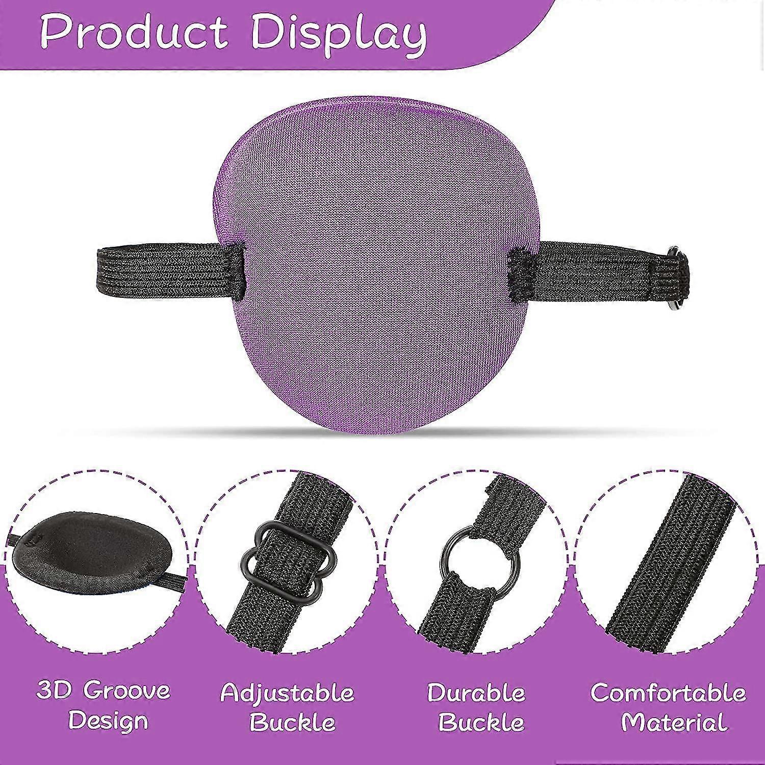 5 Pieces Eye Patch Adjustable Eye Patches With Buckle, Corrected Visual ...