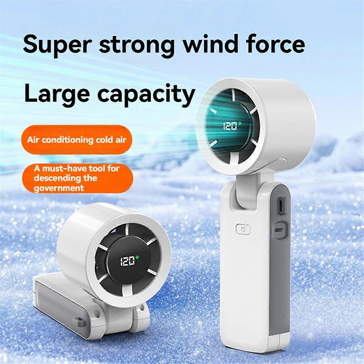 Foldable Handheld Fan 120 Speed Wind Personal Fans Mini Turbo Fans USB ...