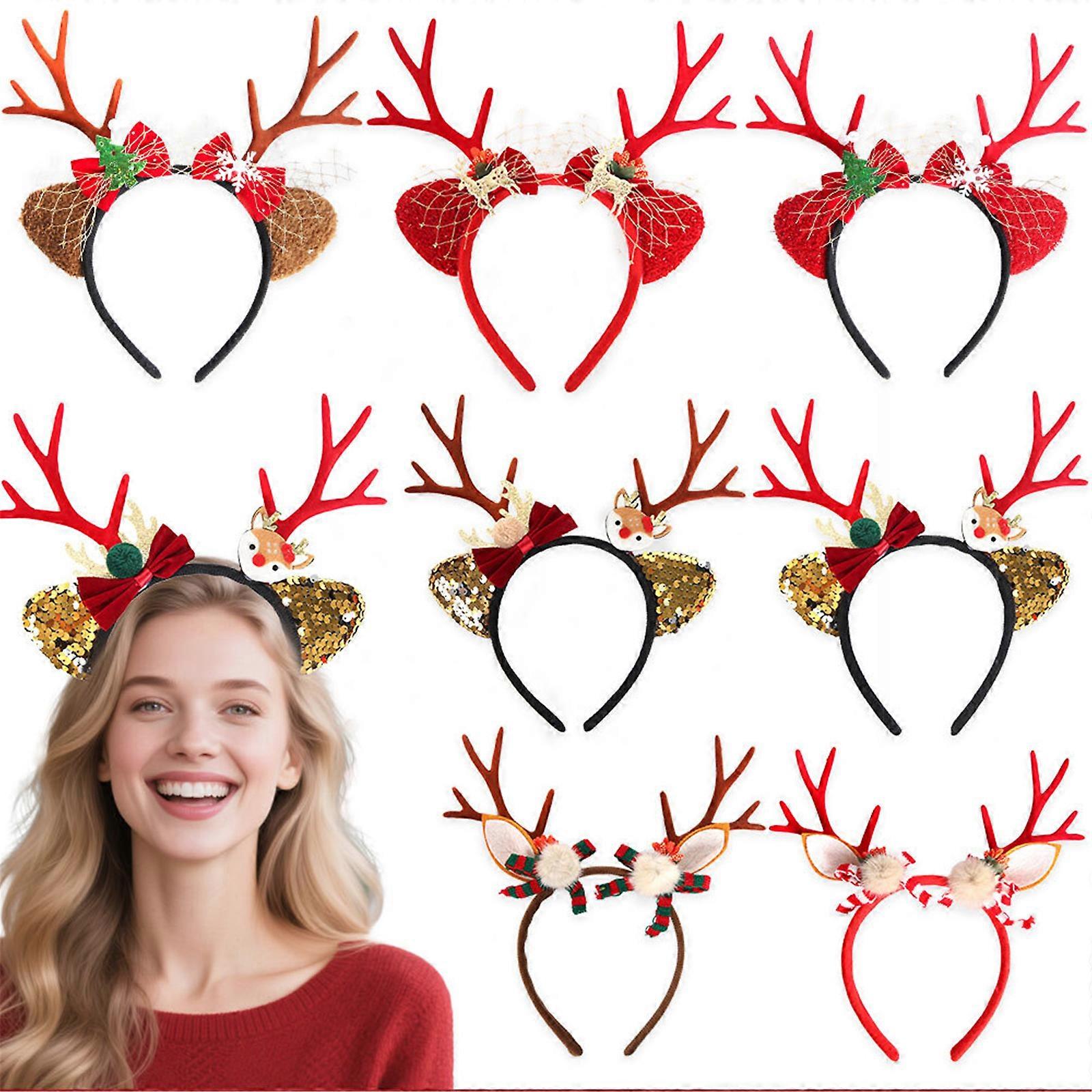 Elastic Christmas Headbands New Year Children Hair Hoop Creative ...