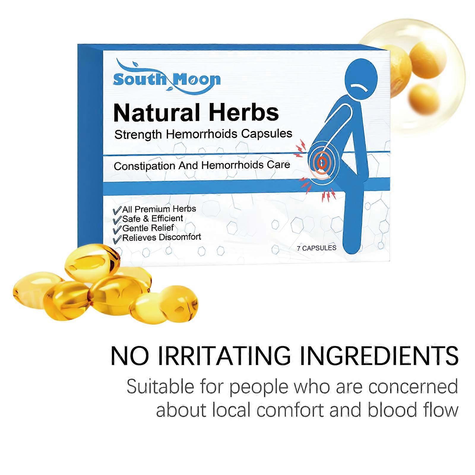 South Moon Perianal Care Capsules, With A Herbal Formula, Gently ...