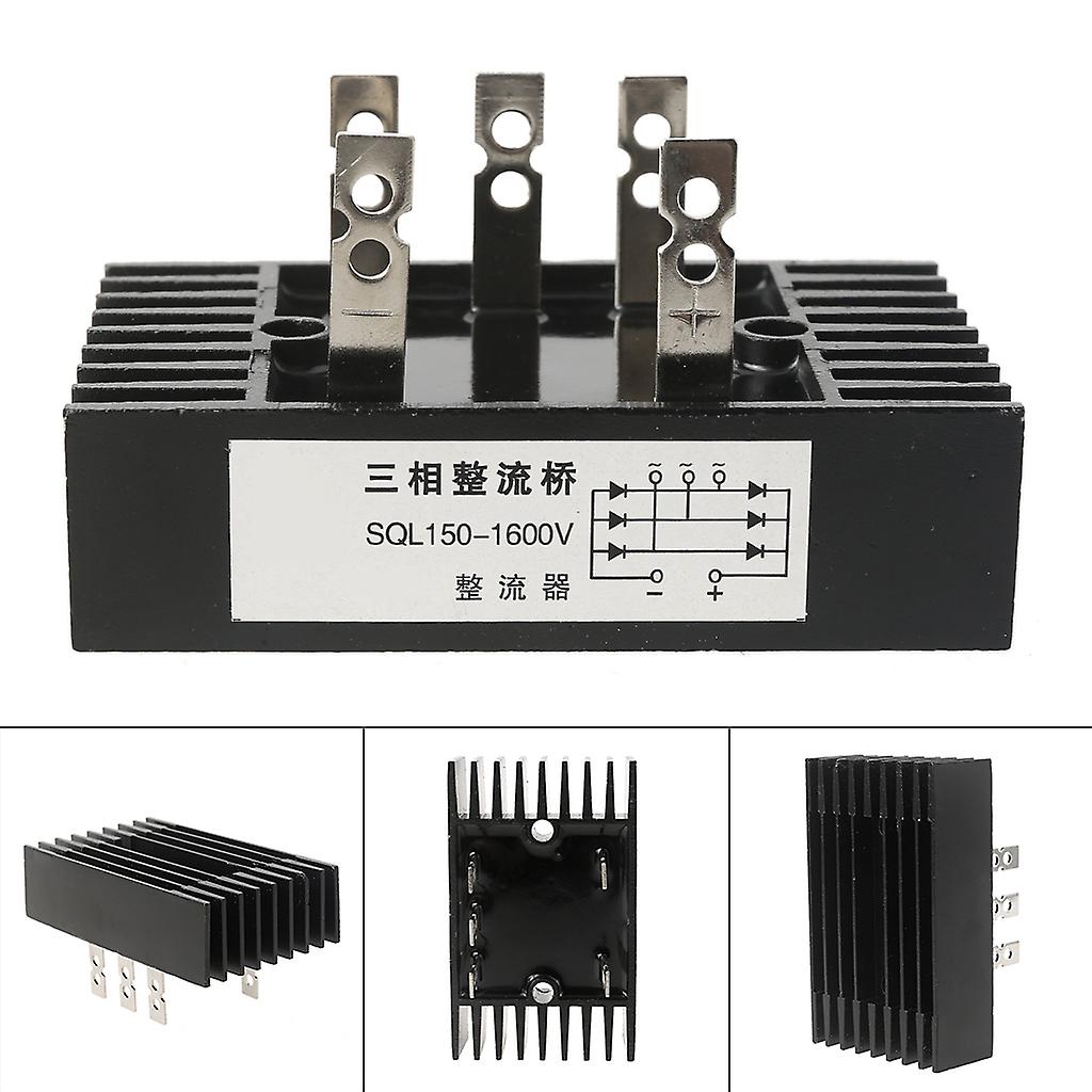 Mdq 5-terminal Black Three Phase Charger Diode Bridge Rectifier 150a ...