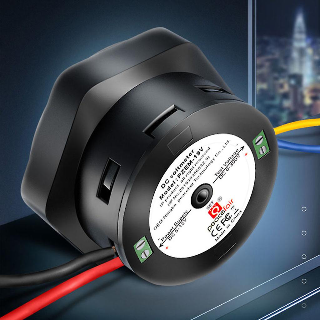 Indoor Round Panel Voltage Meter Tester With Backlit Easy Operation ...