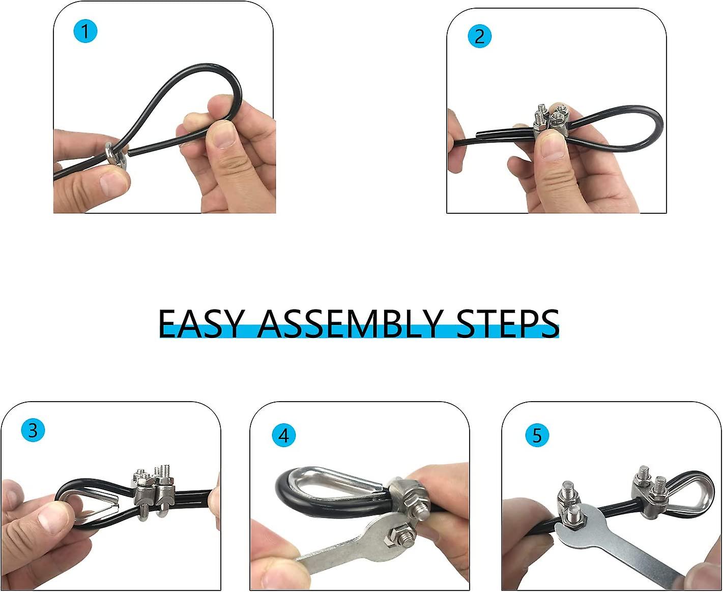 Gym Cable, Fitness Steel Wire Rope Diy Lat Home Gym Pulley Cable ...