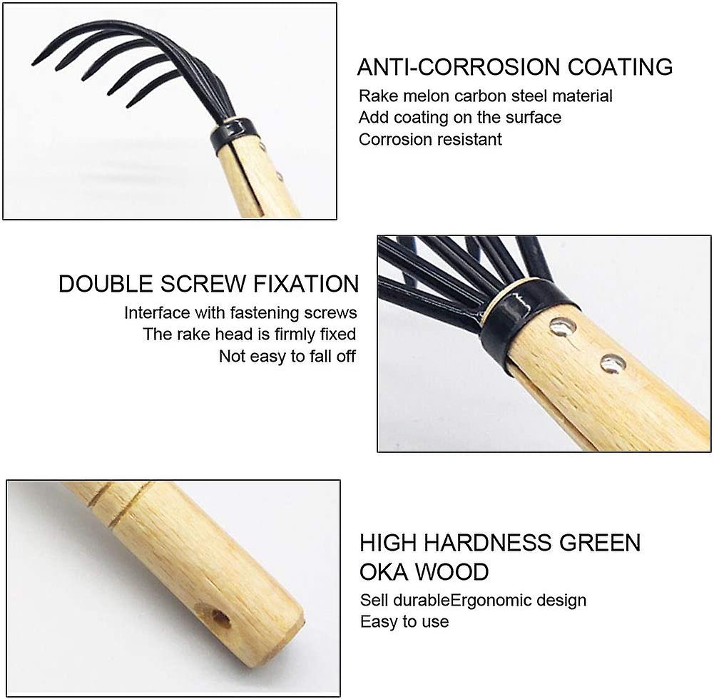 Garden Claw Rake,five-claw Garden Rake,carbon Steel Loose Soil Rake ...
