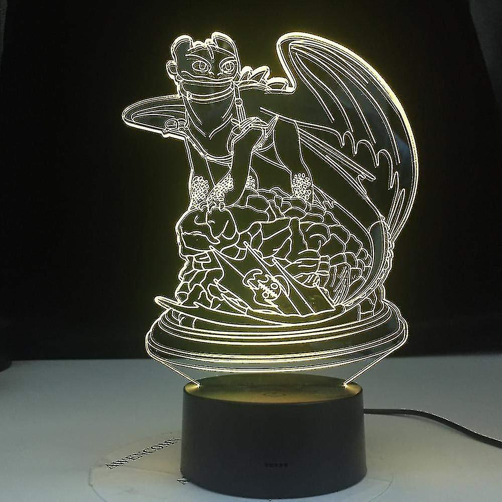 Smuk gave Sådan træner du din dragon lampe dragon tandløs lampe | Fruugo DK