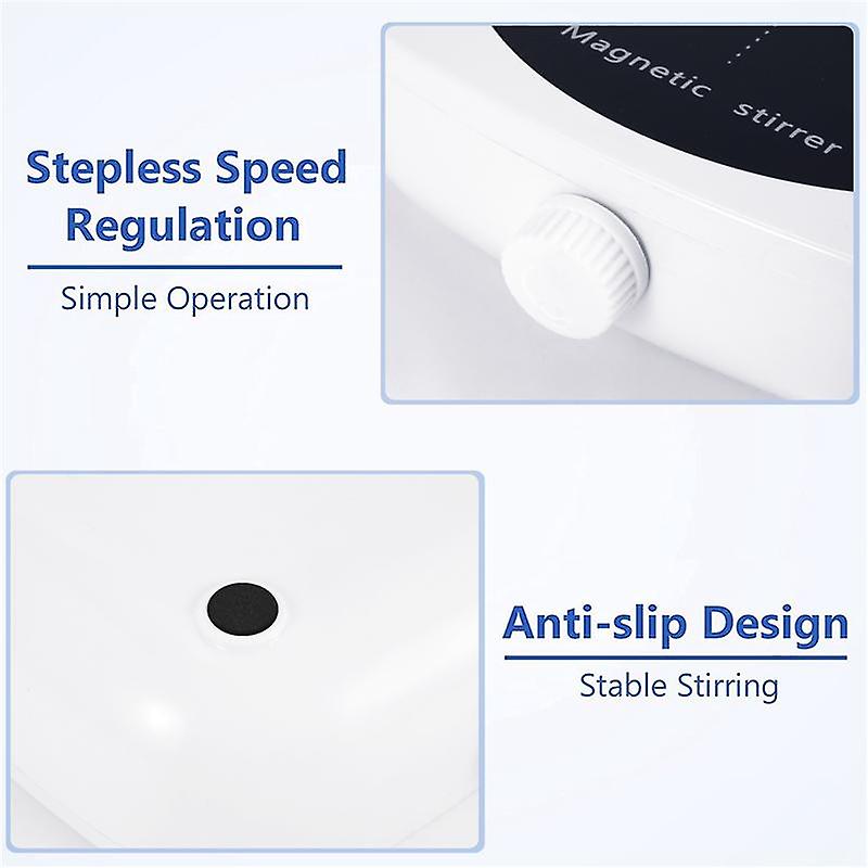 Magnetic Stirrer Mini Lab Stir Mixer Portable Stirrer Plate with Stir ...