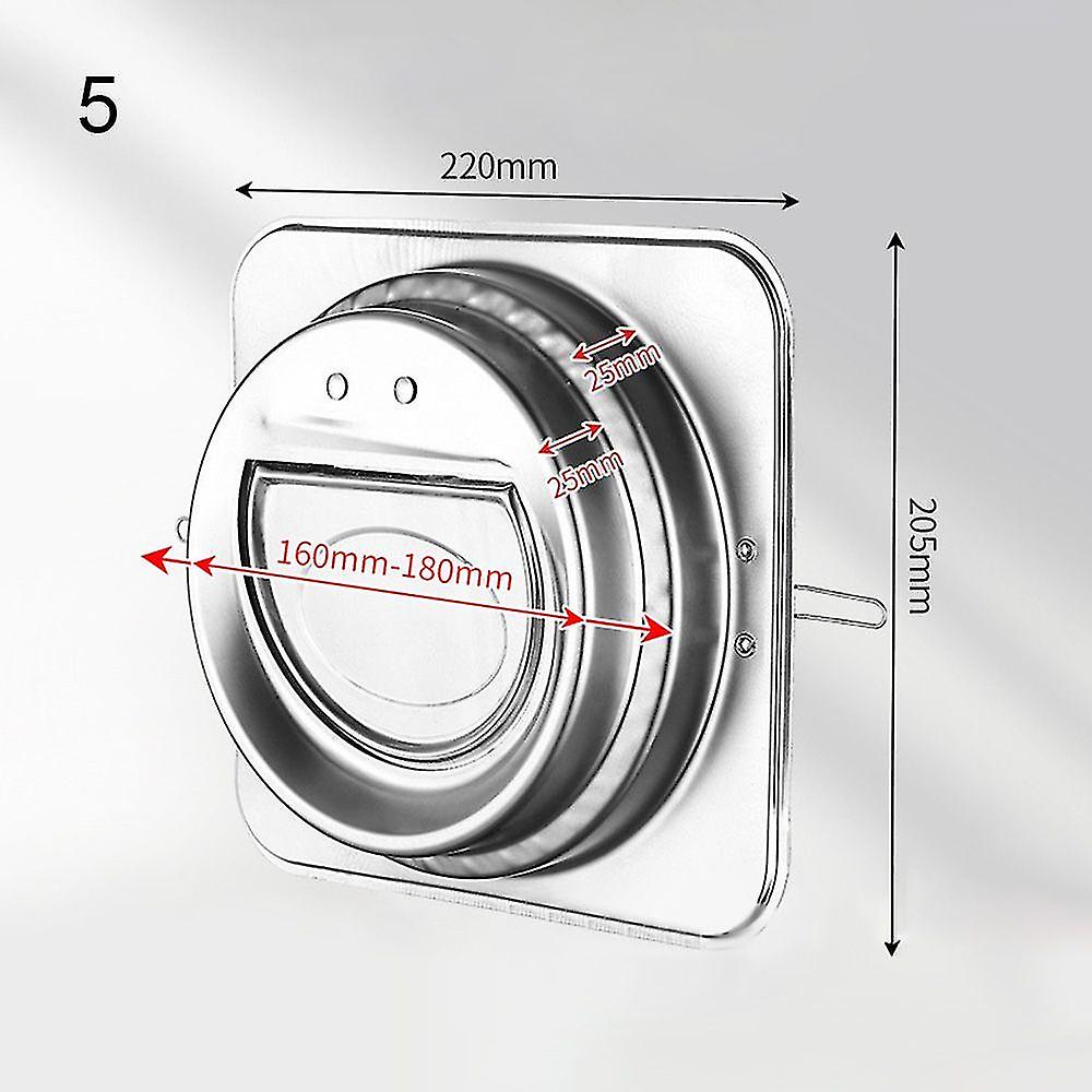 100-180mm rund rør trekkblokker Tilbakeslagsspjeld enveis ...