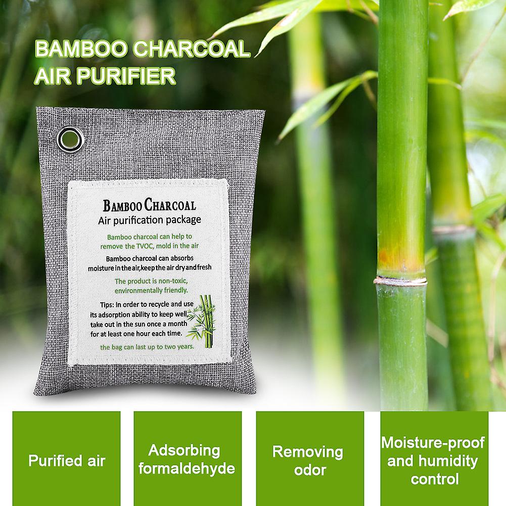 8 Colors Air Purifying Bag Activated Charcoal Bamboo Odor Purifyer Car ...