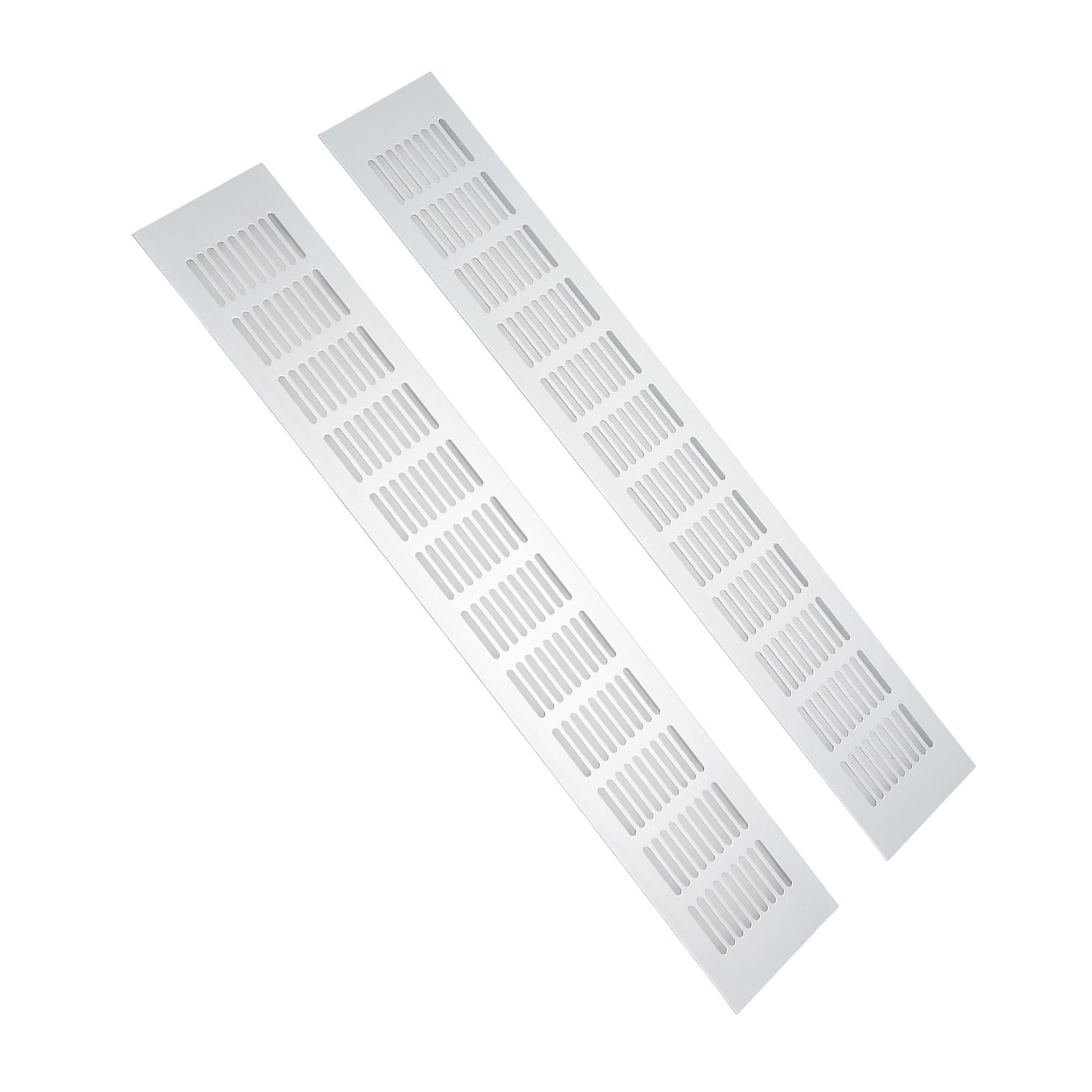 2 Pcs Air Vent Ventilation Grille Aluminium Alloy Rectangular Vent ...