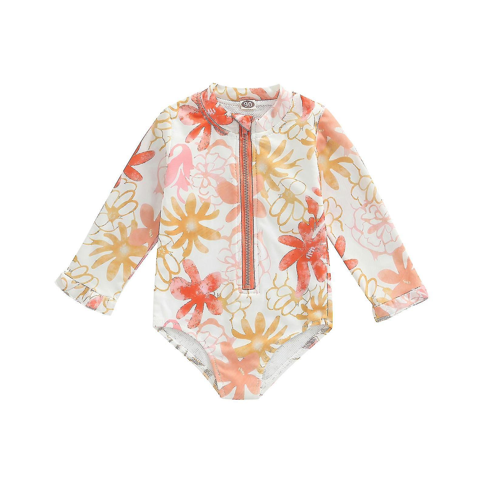 Children's Rainbow Swimsuit Zipper Bikini Harness Type Triangle ...