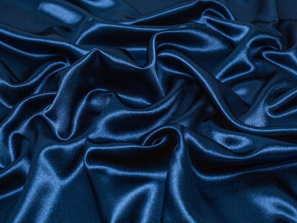 Minerva Crepe Back Satin Fabric Navy Blue - per metre | Fruugo UK
