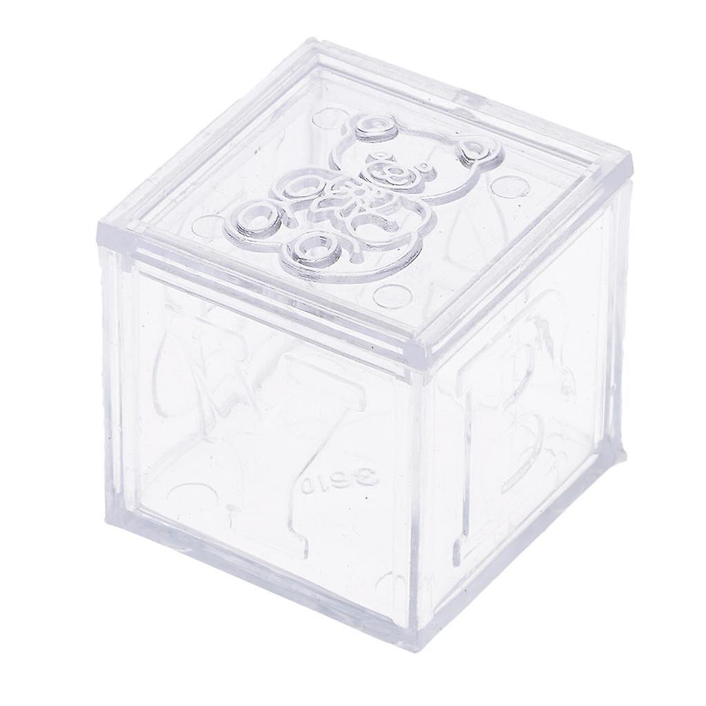 Building Blocks Candy Box Wedding Baby Shower Party Gift Favor Clear ...