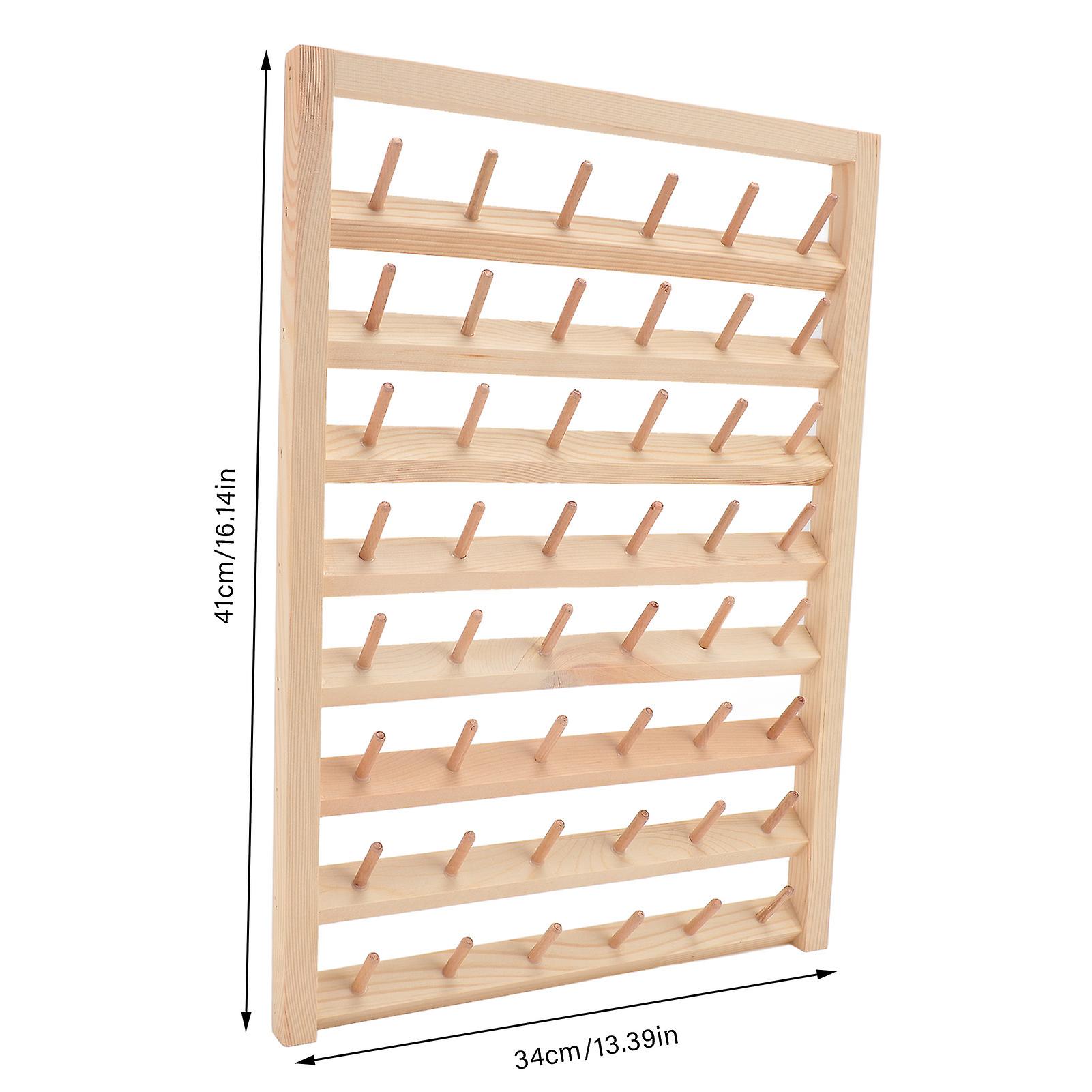 48 Spools Thread Rack Wall Mounted DIY Eco Friendly Embroidery Spool ...