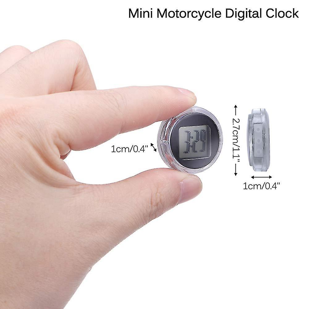 2-pack Motorcycle Clock, Universal Digital Waterproof And Shockproof ...