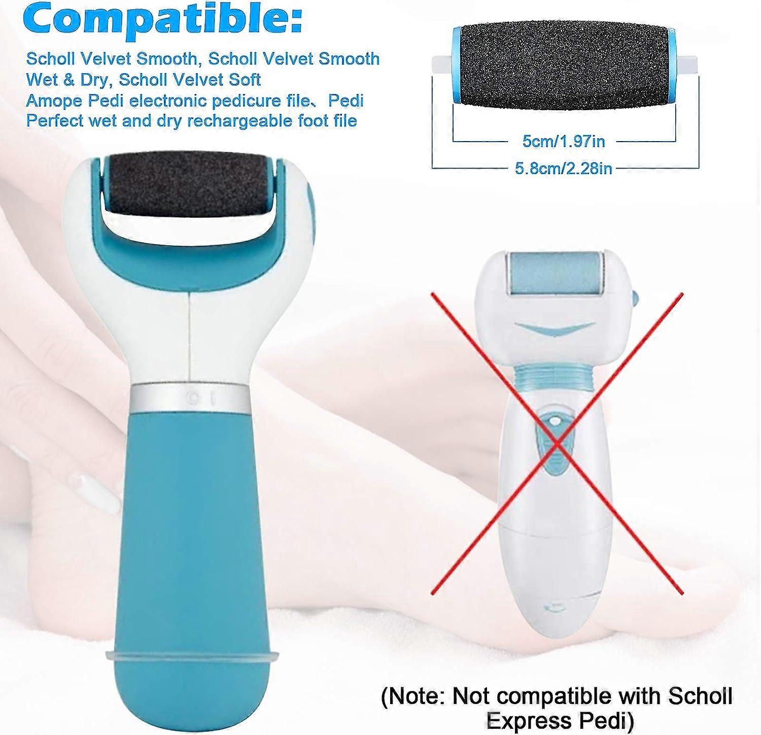 Tizzy [20 Pieces] Replacement Rolls For Scholl Velvet Smooth, 3 Types ...