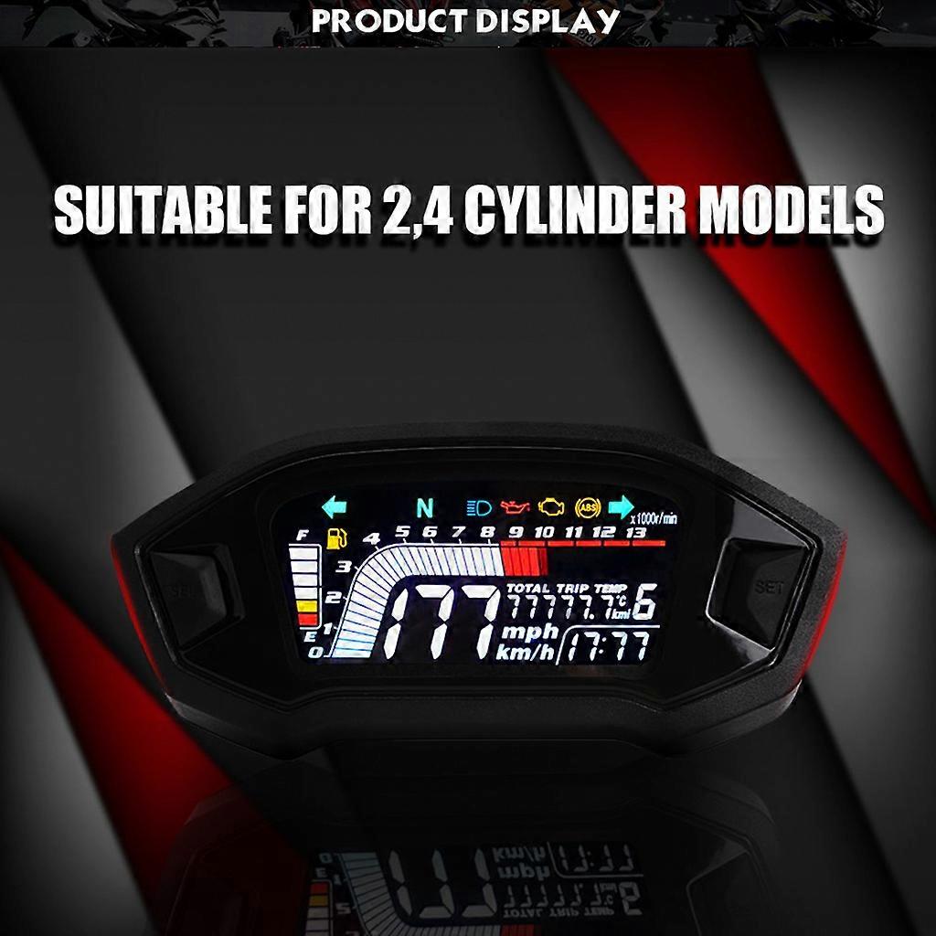 Wearproof Motorcycle Instrument Universal Thermometer Digital ...