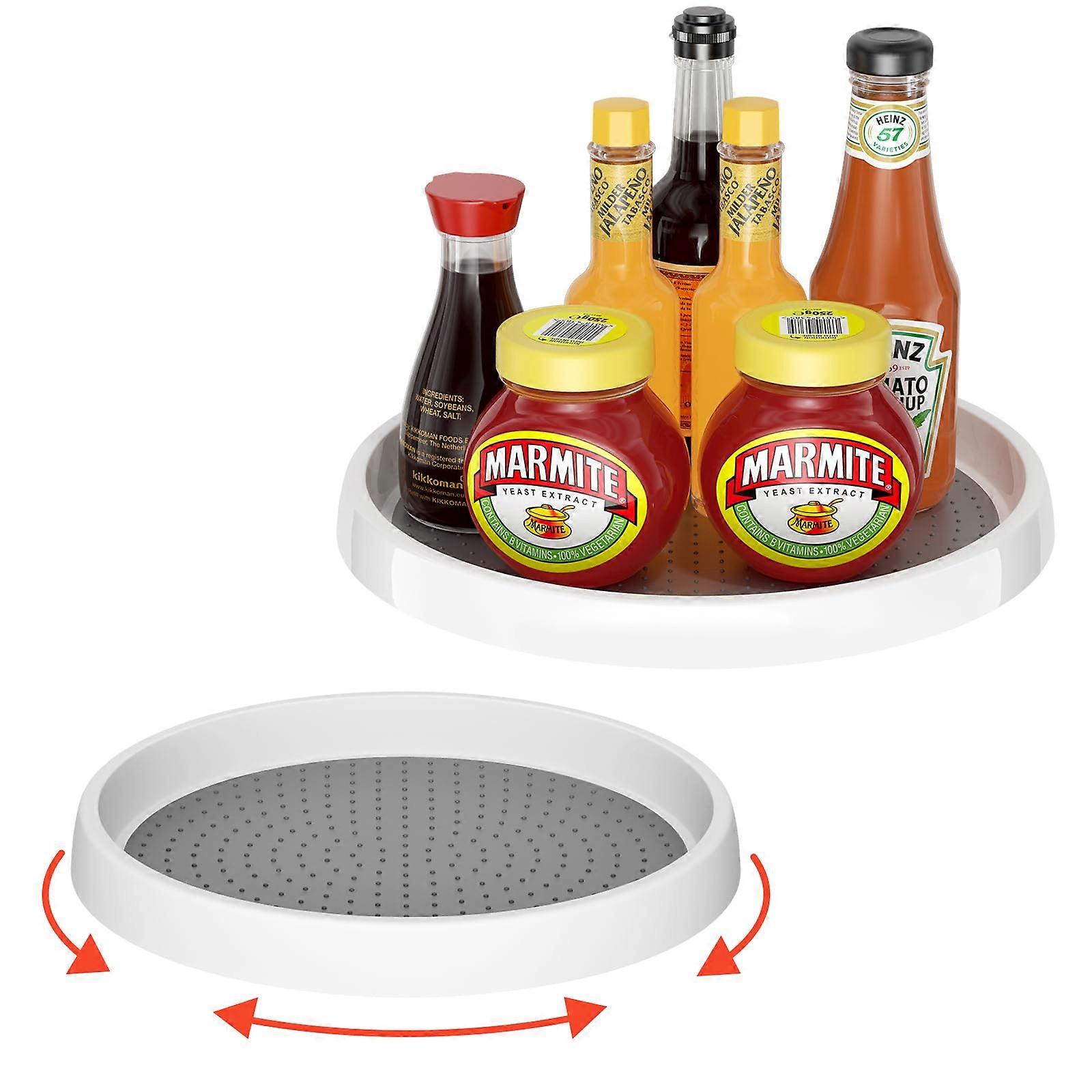 Piece of turntable refrigerator organizer, 25 and 30 cm rotating plate ...