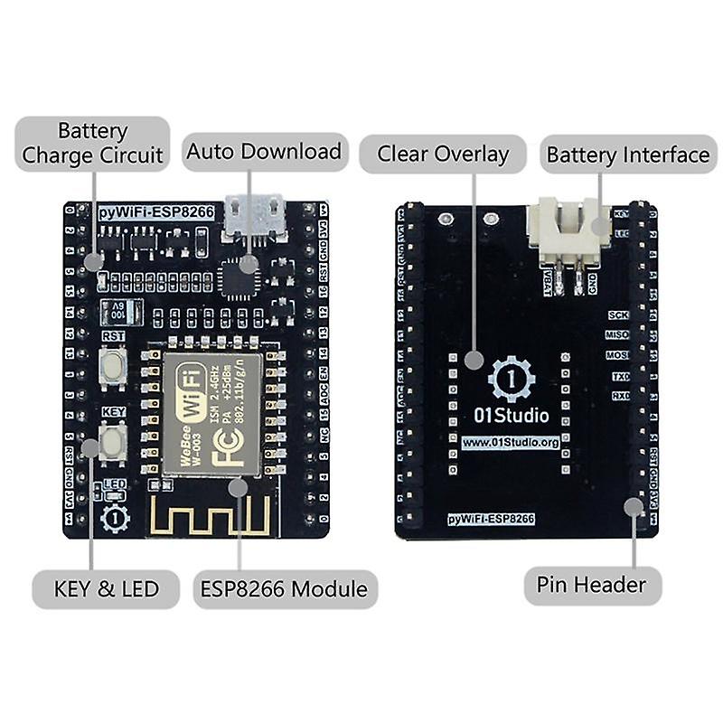 Pywifi- esp8266 démo de développement carte intégrée micropython iot programmation wifi ...