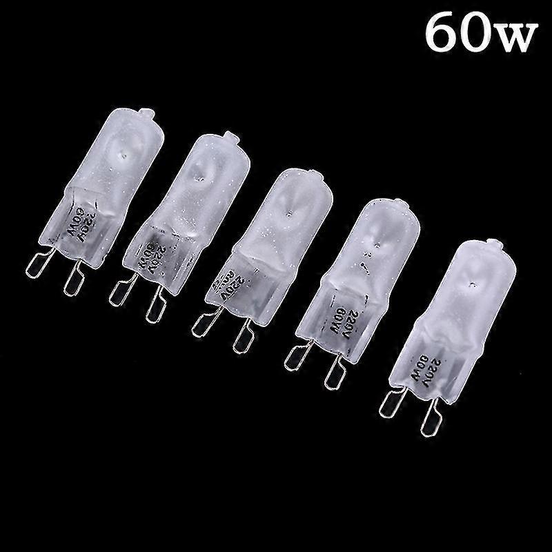 5pcs Frosted Halogen G9 Dimmable Bulb 220v Lamp 20/40/60w Halogen Light ...
