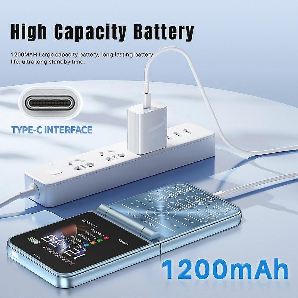 SERVO Flilo7 Quad SIM Flip Foldable 2G Phone for Elderly - Black ...