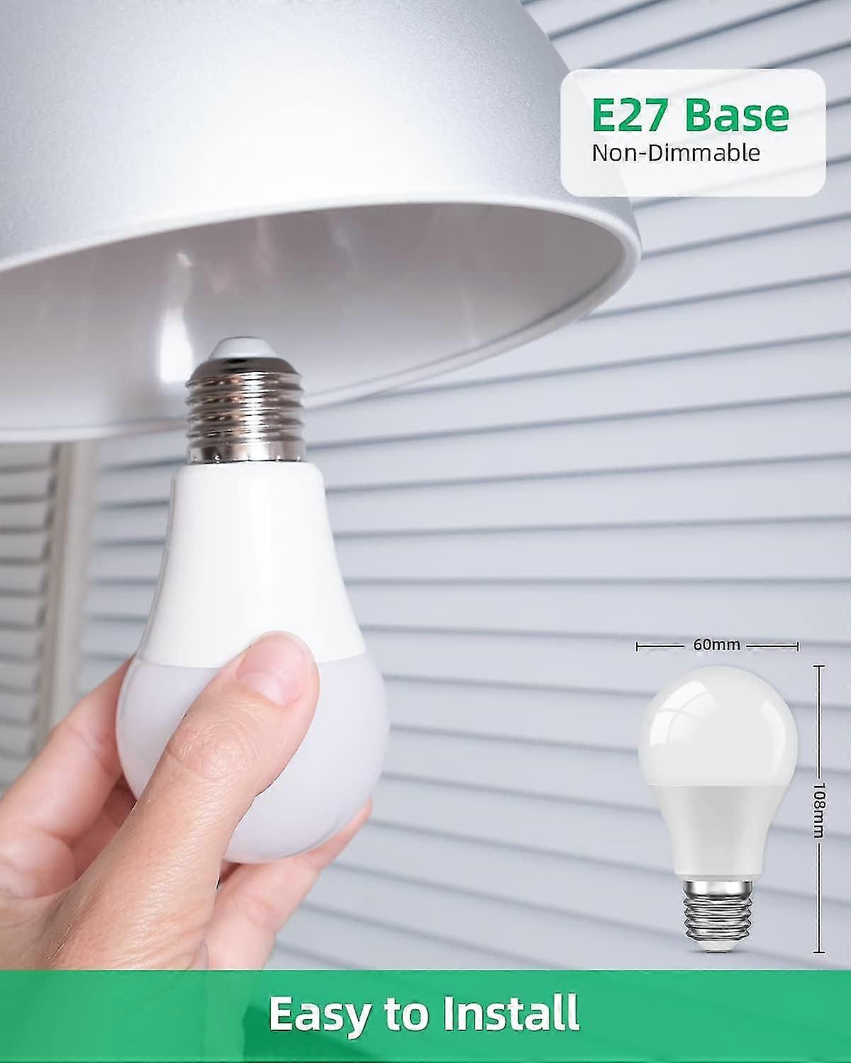 Led E27 Cool White, 9w Equivalent To 60w, 6000k, 806lm, Standard A60 ...