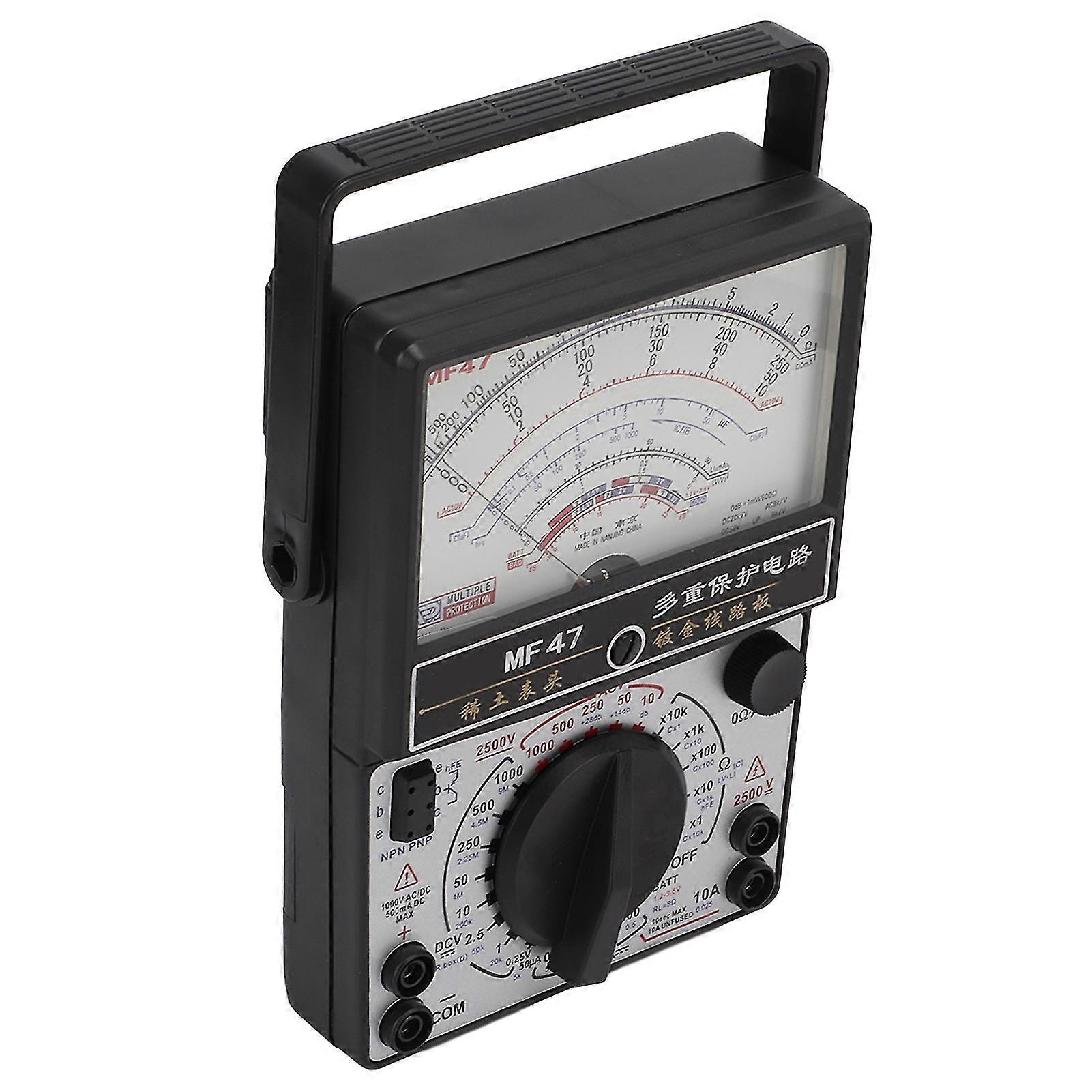 Mf47 Internal Magnetic Pointer Type Multimeter High Accuracy Analog ...