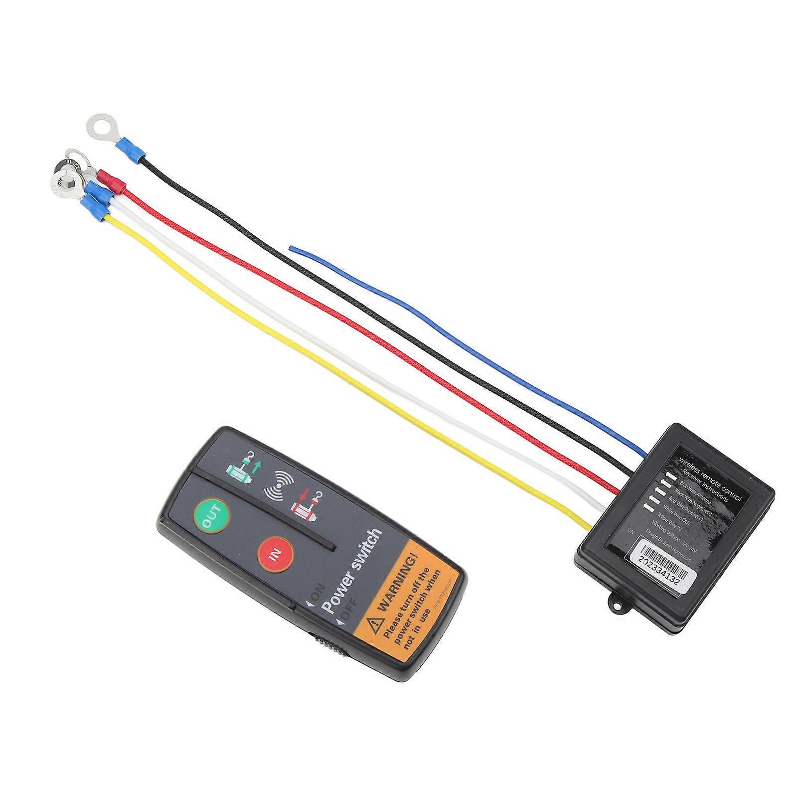 Wireless Winch Remote Control DC 12V 24V 3 In 1 Durable Handset Switch ...
