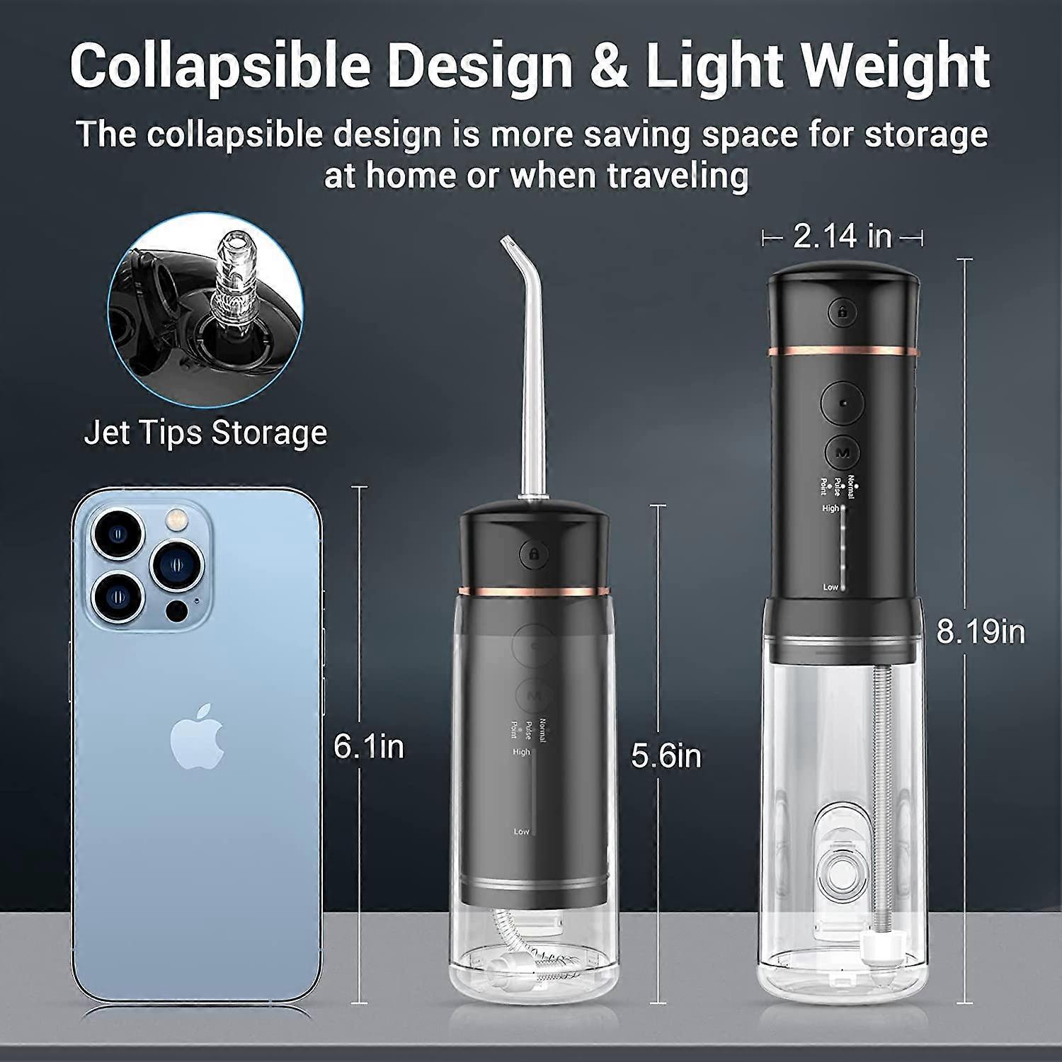 Water Flosser for Teeth Cordless PECHAM Mini Portable Electric Dental ...